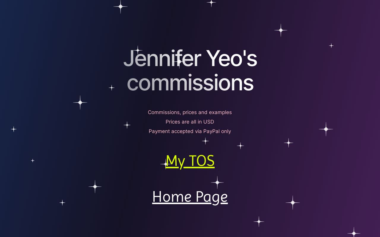 Jennifer Yeo's commissions